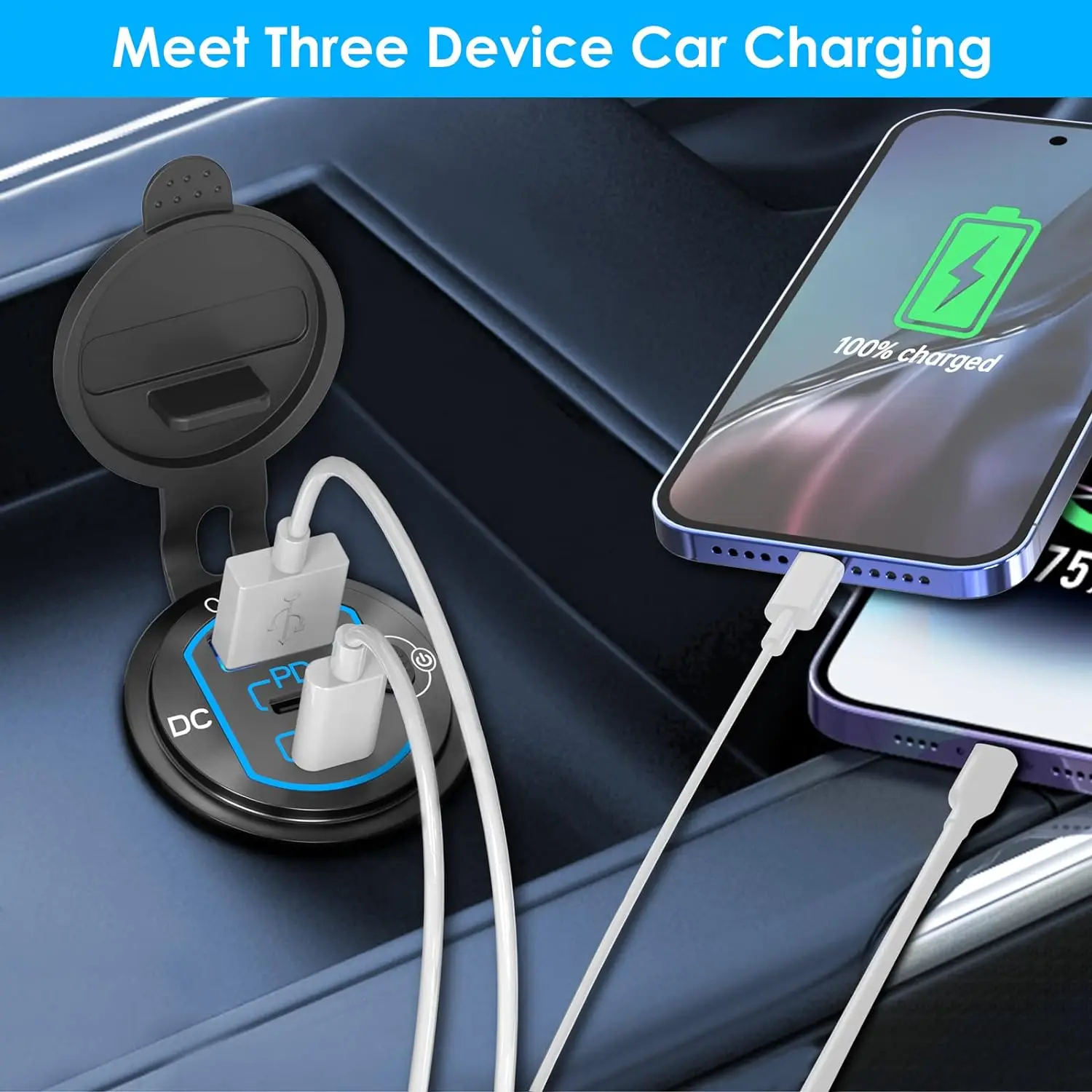 Waterproof 12v 24v Multiple Charger And Usb For Cars - Buy Micro Usb ...