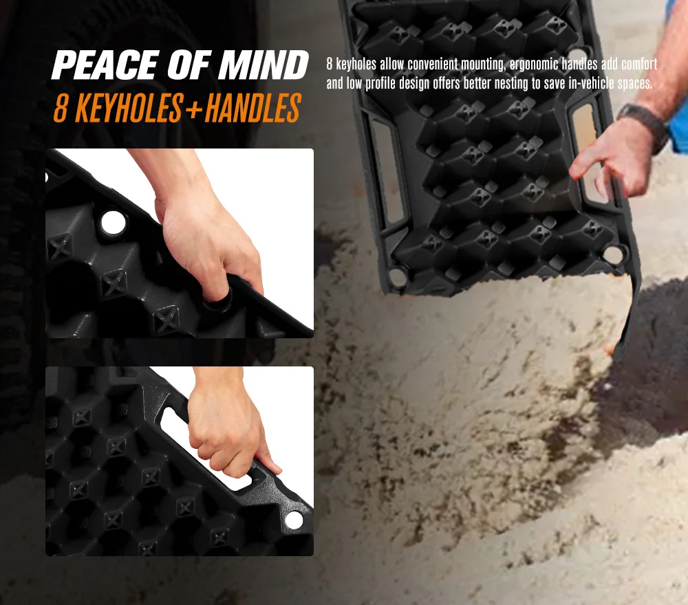 BUNKER INDUST Nylon Rubber Recovery Tracks - Heavy Duty