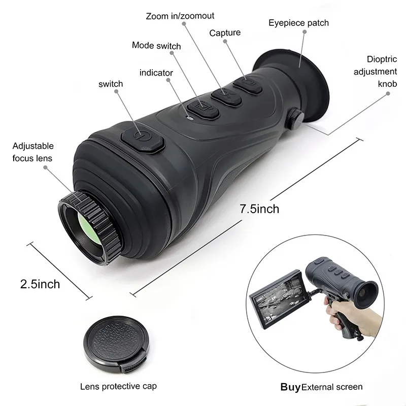 A73 Day and Night Hand-hele Thermal Vision Hunting Camera Portable ...