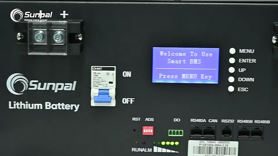 Sunpal Lithium Lifepo4 Battery Rack 48v 100ah 200ah 10kwh Energy Storage Battery For Solar ...