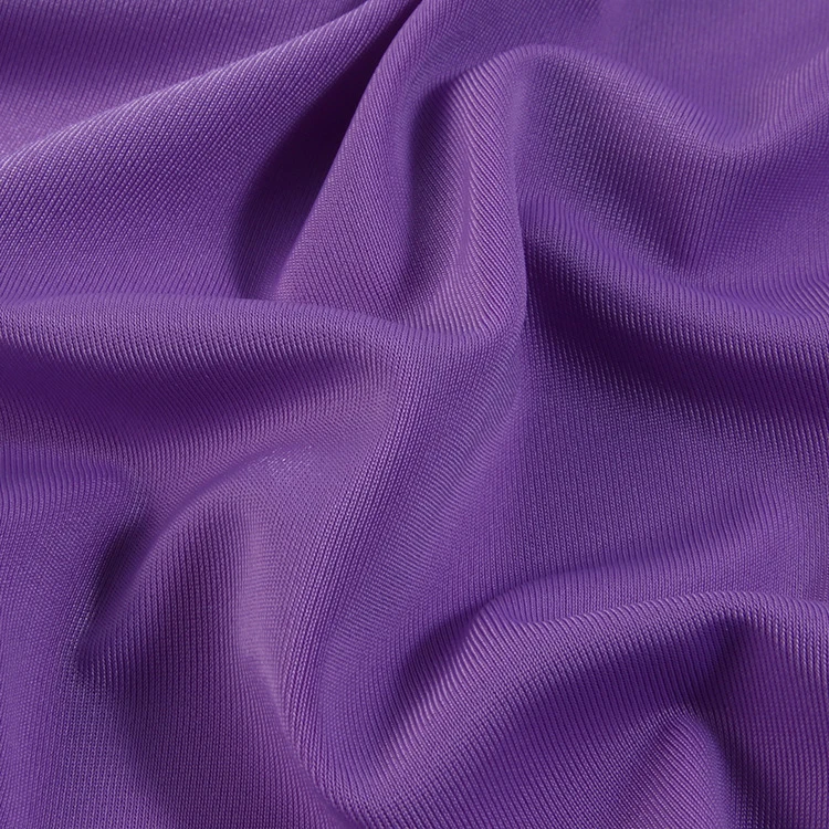 High Elastic Polyester Spandex Fabric Warp Knitted Shiny Polyester ...