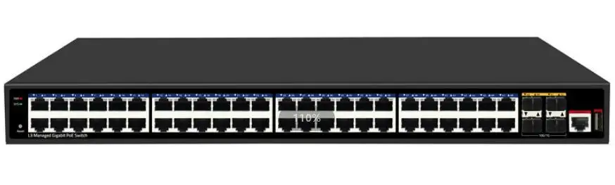 Rj45 48-port Gigabit Ethernet Enterprise Network Switch Layer 3 Managed ...