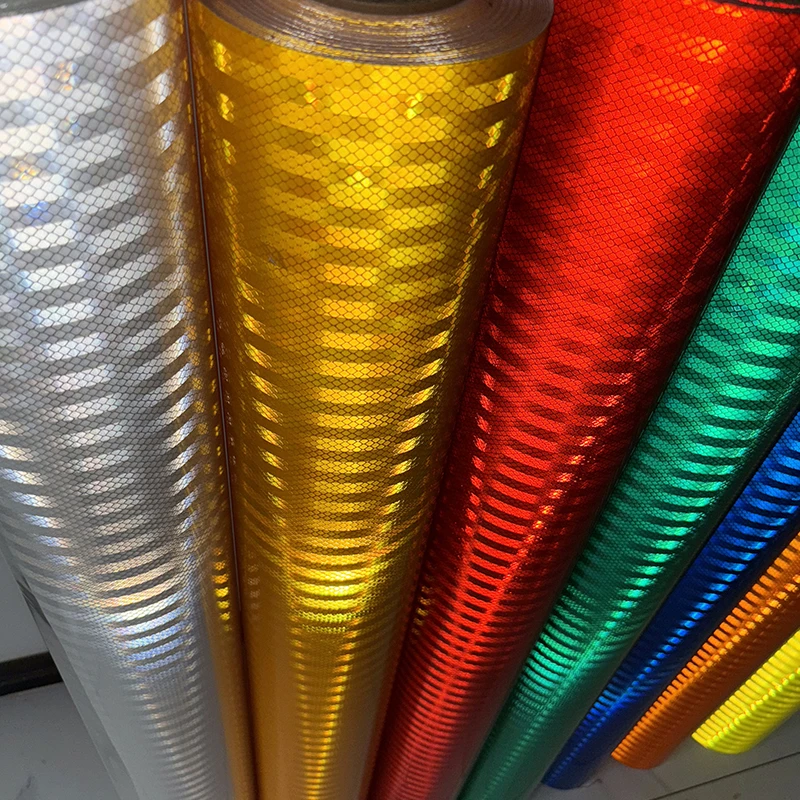 LU Yellow Colorful Printable Reflect Adhesion Reflective Vinyl Sheeting ...