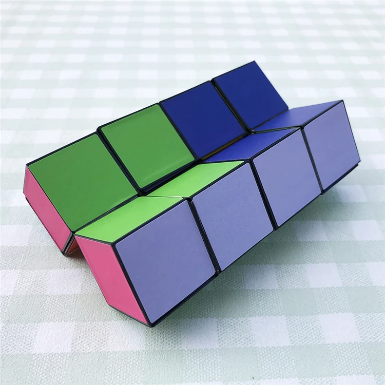Magnetic Cube Fidget Toys Adult Stress Anxiety Relief 2 In 1 Transforming Geometric Puzzle Combo ...