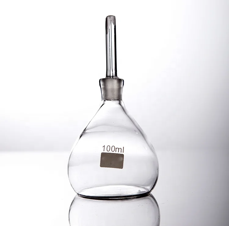 实验室玻璃器皿100毫升液体比重瓶带塞子 - Buy Picnometer,玻璃picnometer,透明玻璃picnometer ...
