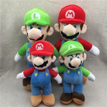 New 25cm Super Bros Plush Toy Mario Doll Toy Soft Stuffed Animal Dolls ...