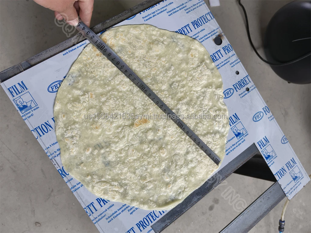 Pizza Dough Base Sheeter Roti Chapati Making Production Line Arabic ...