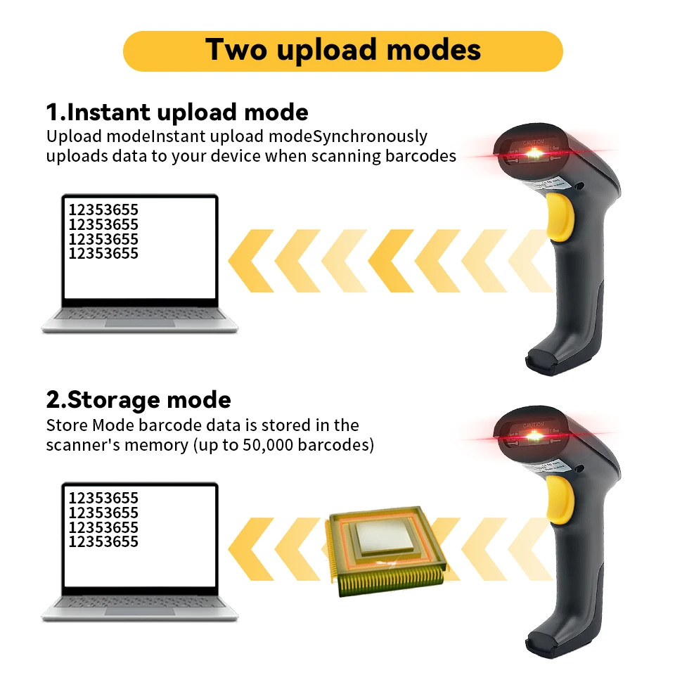JR 1D 2D Bluetooth Barcode Scanner - Reliable and Affordable