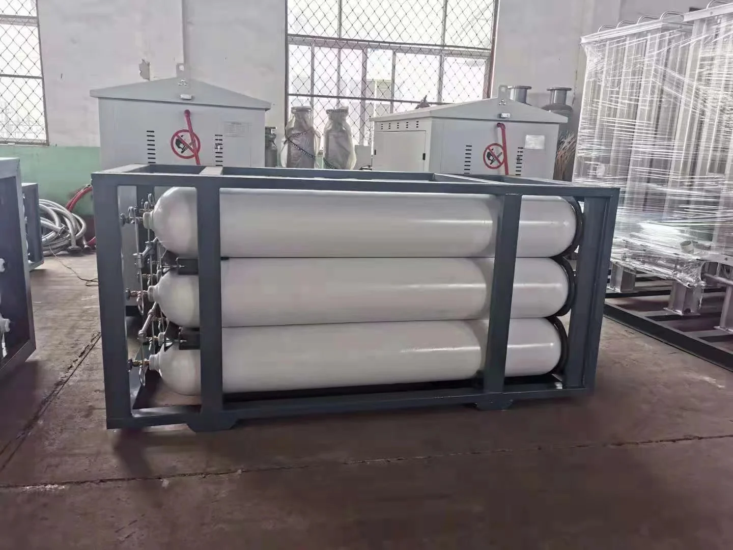 Truck Trailer Tube Bundle Container Tank Stationary CNG Gas Storage ...