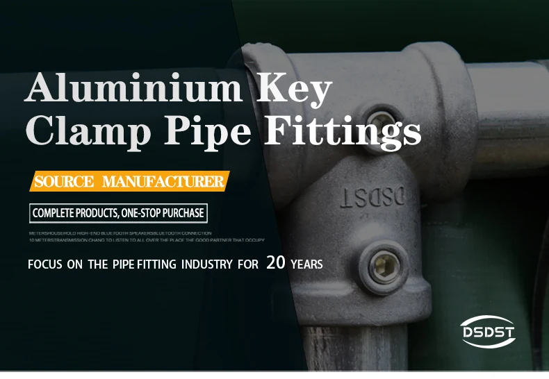 4 Way Structural Pipe Fittings Aluminum Alloy Casting Safety Guardrails ...