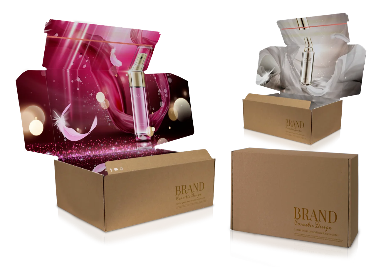 Automatic Shipping Box 423x250x145mm With Self-gluing Stripes Pre-glued ...