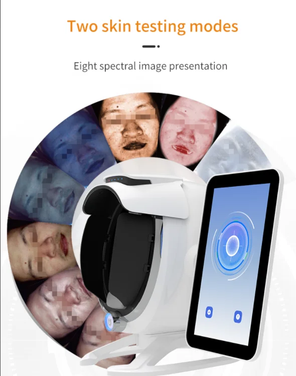 2025 15.6 Inch AI Smart 3D Skin Analyzer 8 Spectrum Digital Facial ...