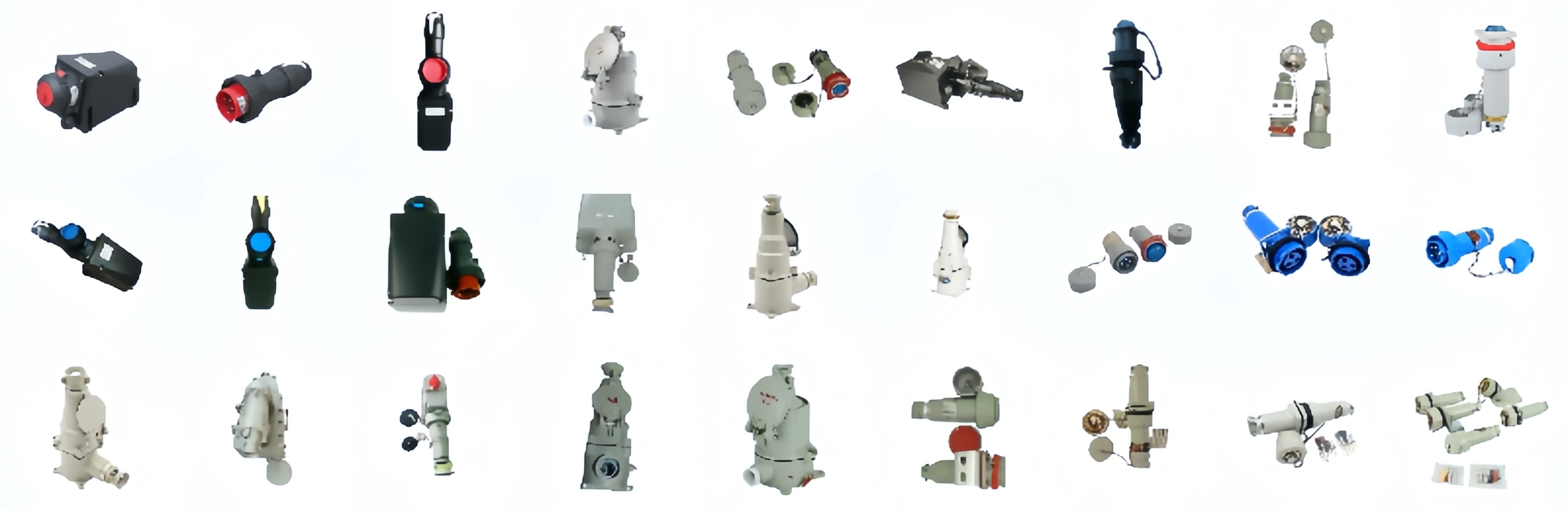 Industrial WF2 ATEX Plug and Socket Cable Panel Mount GRP Explosion ...
