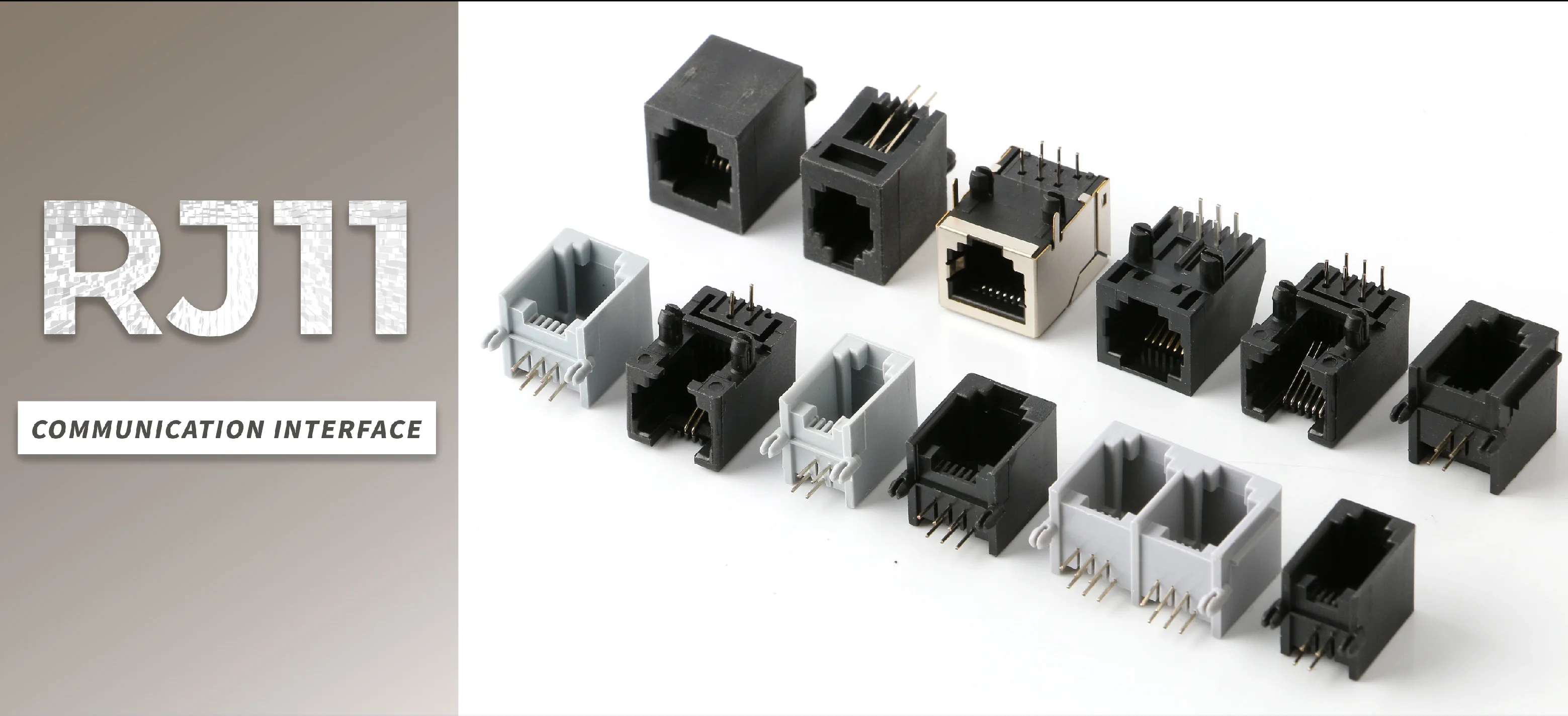 RJ45 Modular Jack Connector 10P10C for PCB Networking OEM | Wholesale