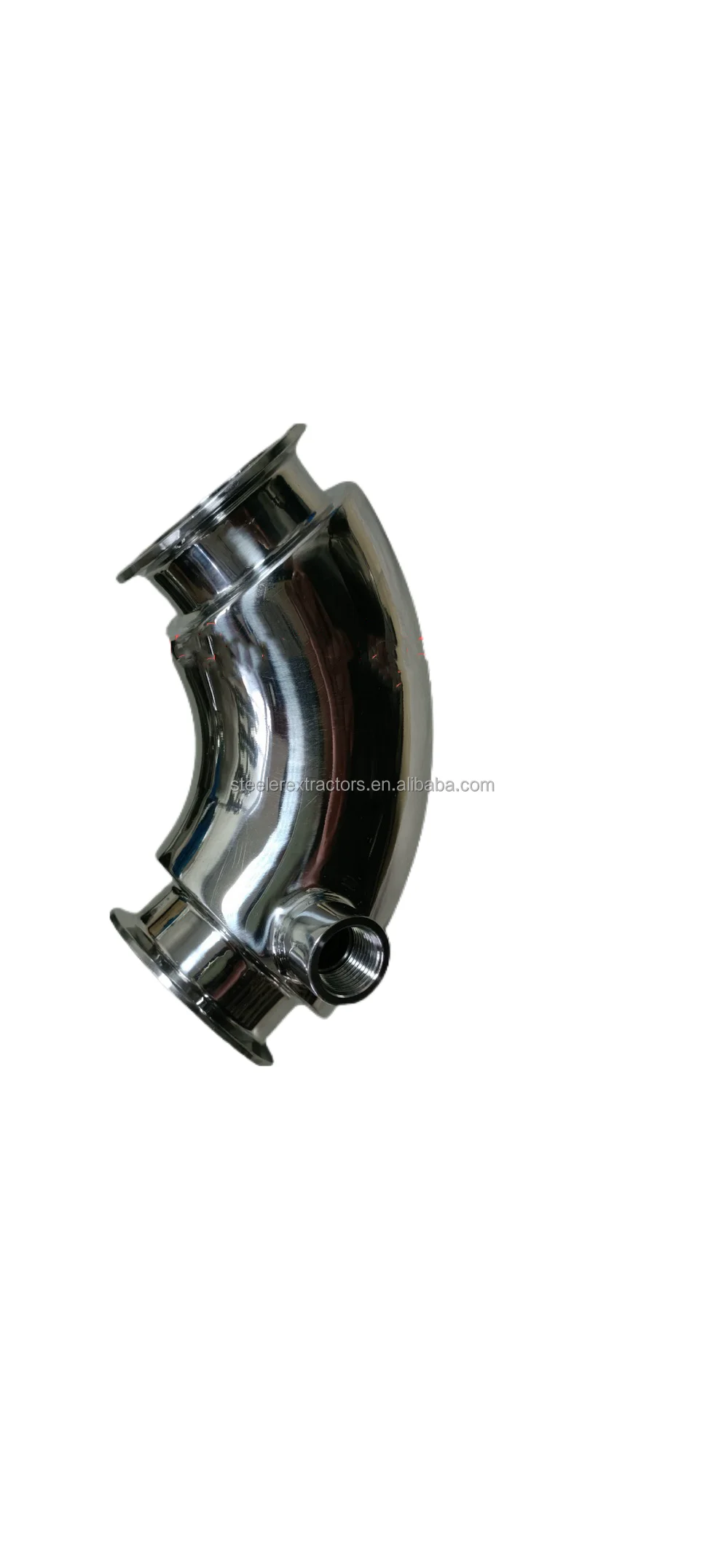 SS304 Heating Jacketed 90 Degree Elbow Jacketed Tee Sanitary Tube ...