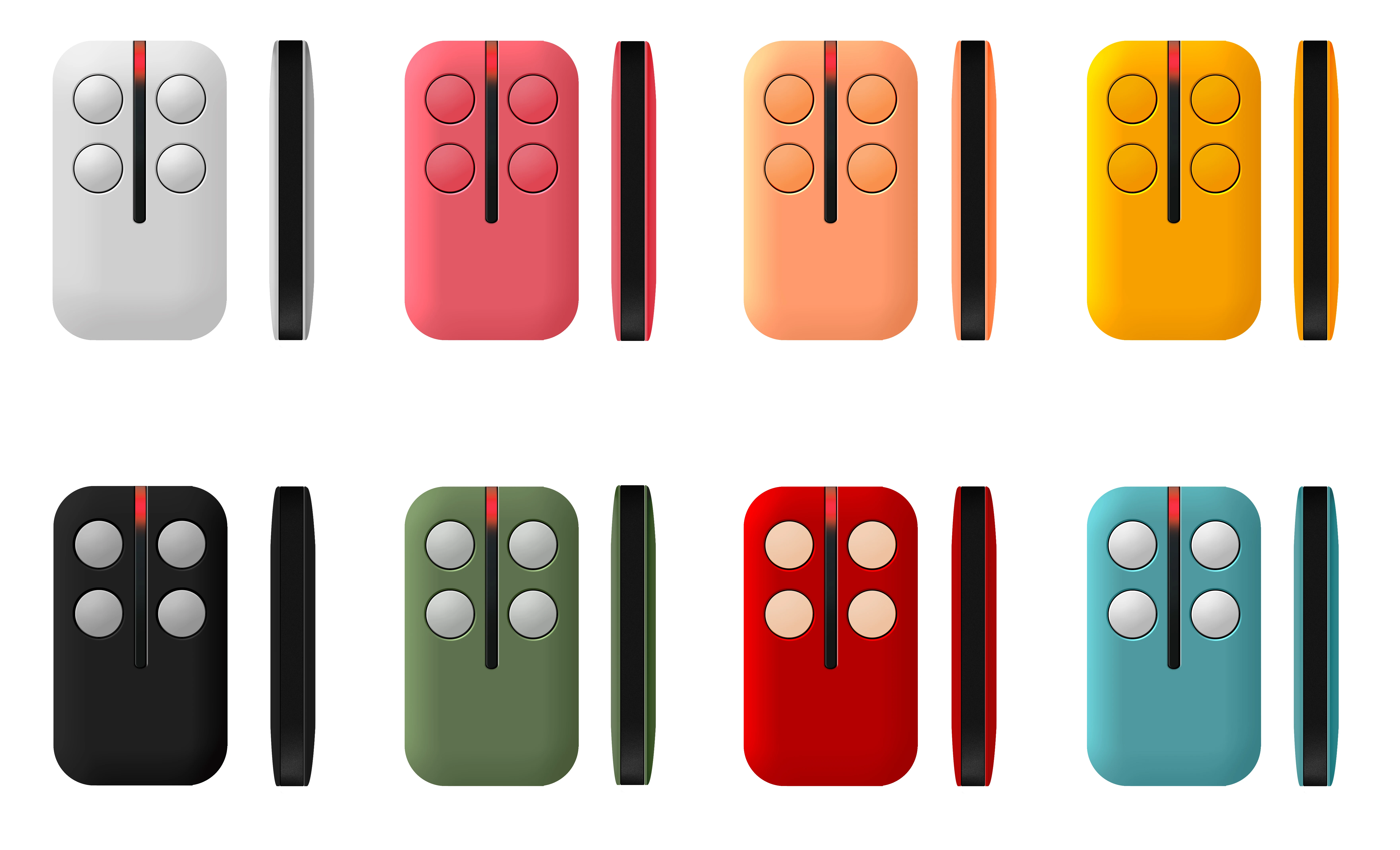 Universal Fixed&rolling Code Duplicate Garage Door Remote Control - Buy ...