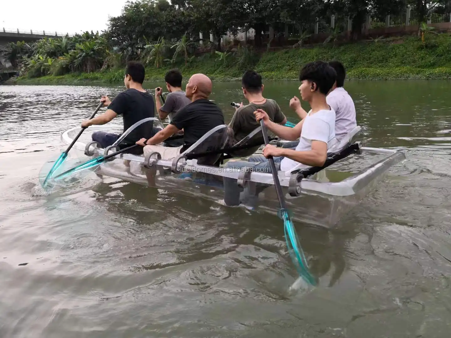 clear Ship with clear View Crystal Kayak 6 Peoples Seats Sit on Top ...