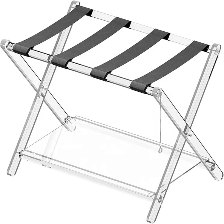 Acrylic Luggage Rack With Rack Acrylic Clear Folding Hand Stool Leather ...