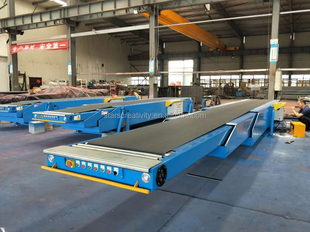 Stationary Automated Powered 40ft Container Loader Unloader Telescopic ...