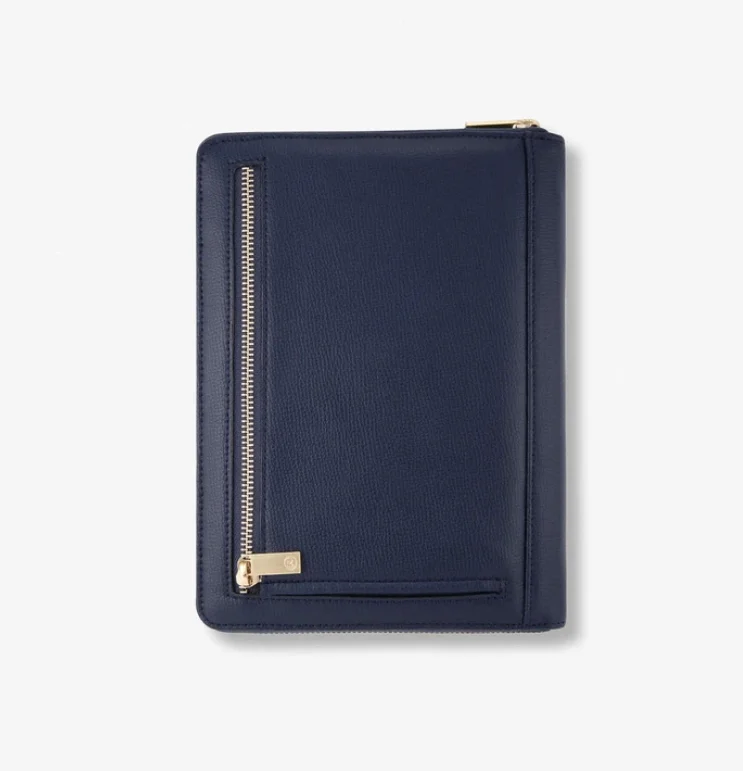 Premium Custom Leather Compendium Folder Genuine Leather Padfolio ...