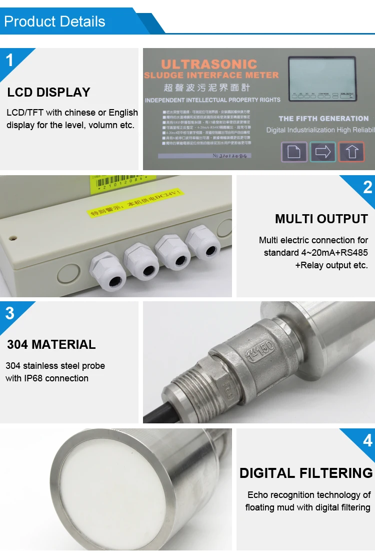 Sentec Sul812 High-precision On-site Display Ultrasonic Muddy Page ...