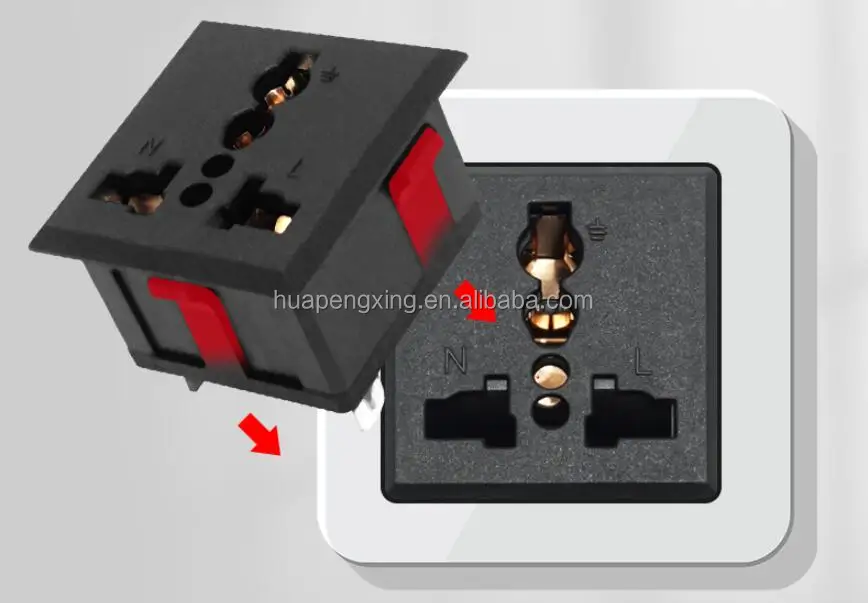 Ac Universal Power Socket 13a 250v Uk Eu Us Au Power Inlet ...