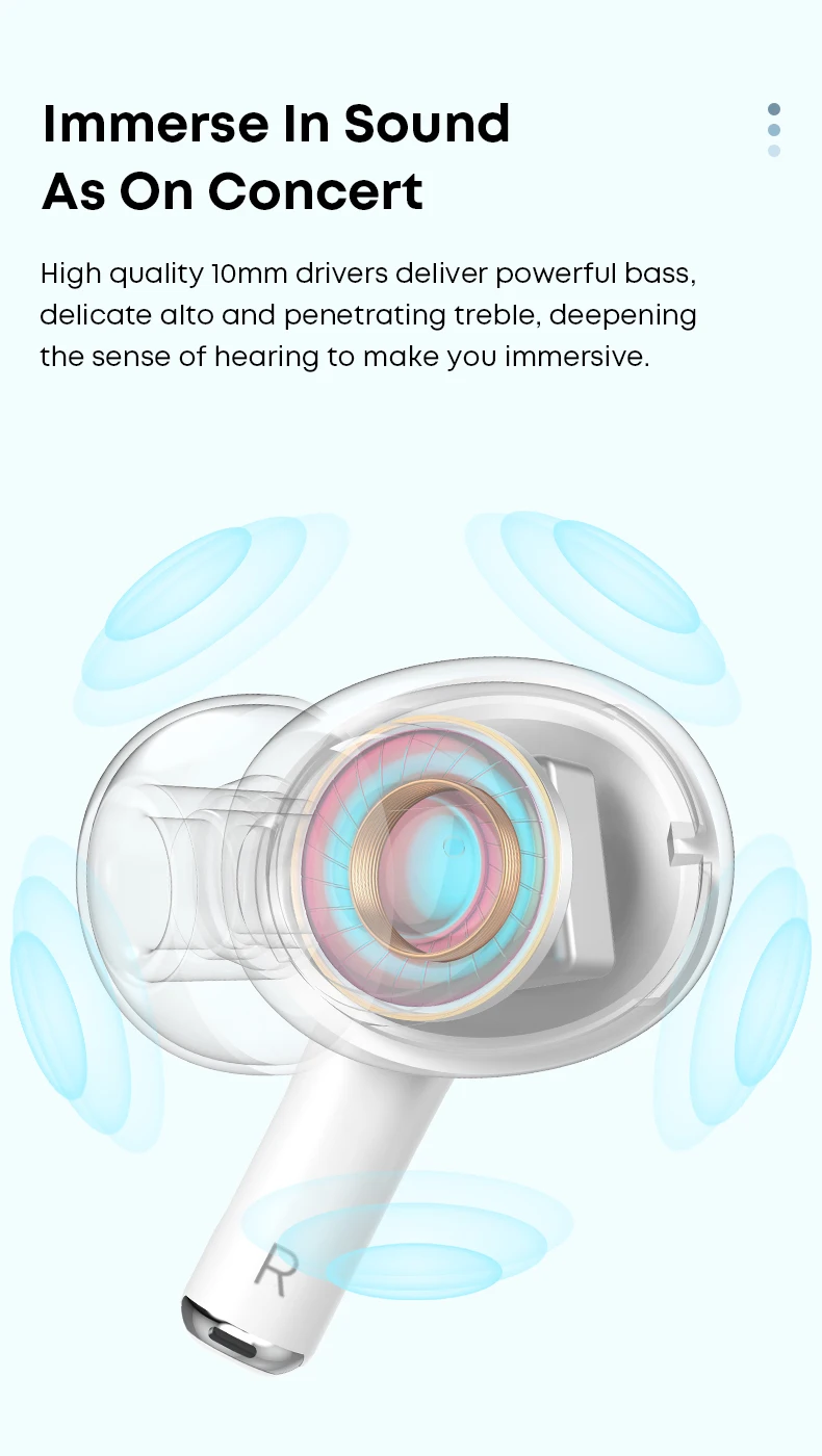 Customize Logo High Quality ANC TWS Headphones - Crystal Sound