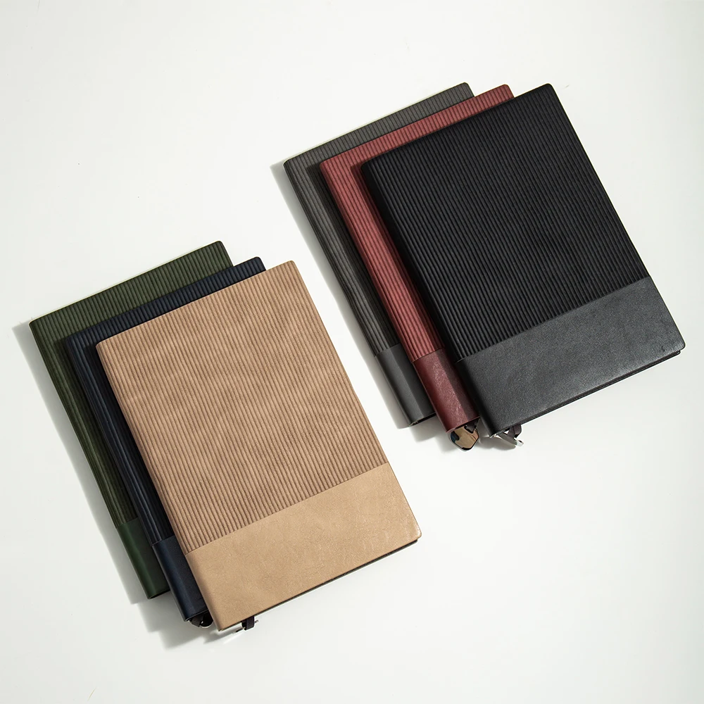 2025 Business Luxury A5 Customised Logo Soft Cover Leather Journal Gift ...