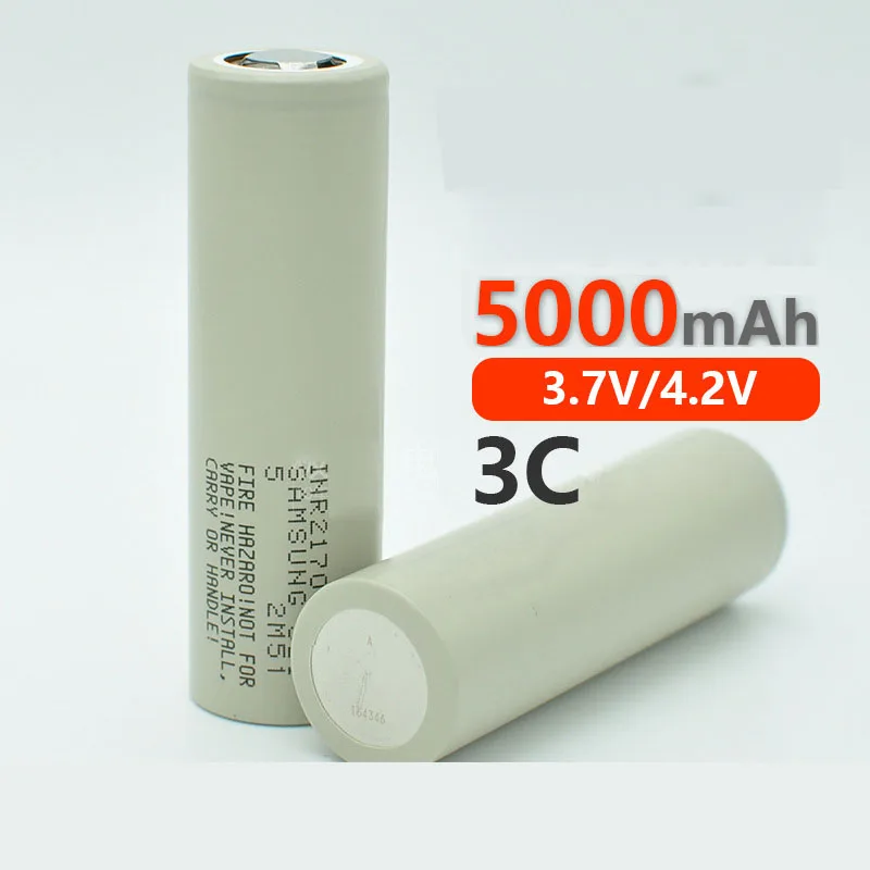 Original 21700 50G 5000mAh Lithium Ion Battery Cells - 3.7V ...