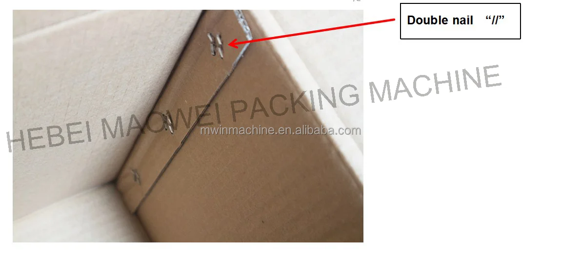 Carton Box Stitching Stapler Corrugated Cardboard Stapling Machine ...