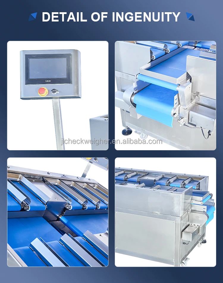 Food Belt Conveyor Weight Sorting Machine Automatic Weighing Scale ...