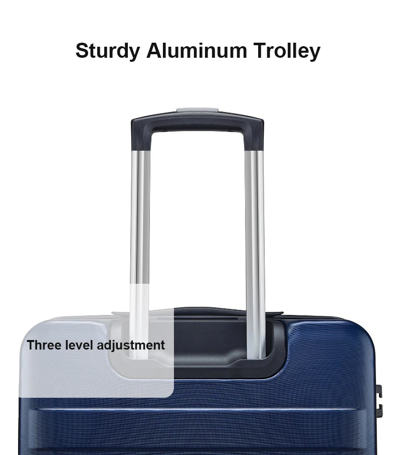 Factory Wholesale Front Open Trolley Suitcases Sets Travel Luggage 3 ...