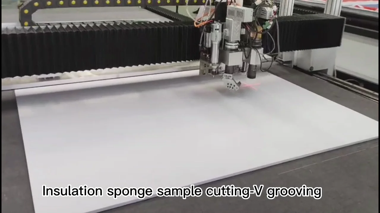 Automatic Pvc Sponge Sound Insulation Board Foam Cutting Machine With V ...