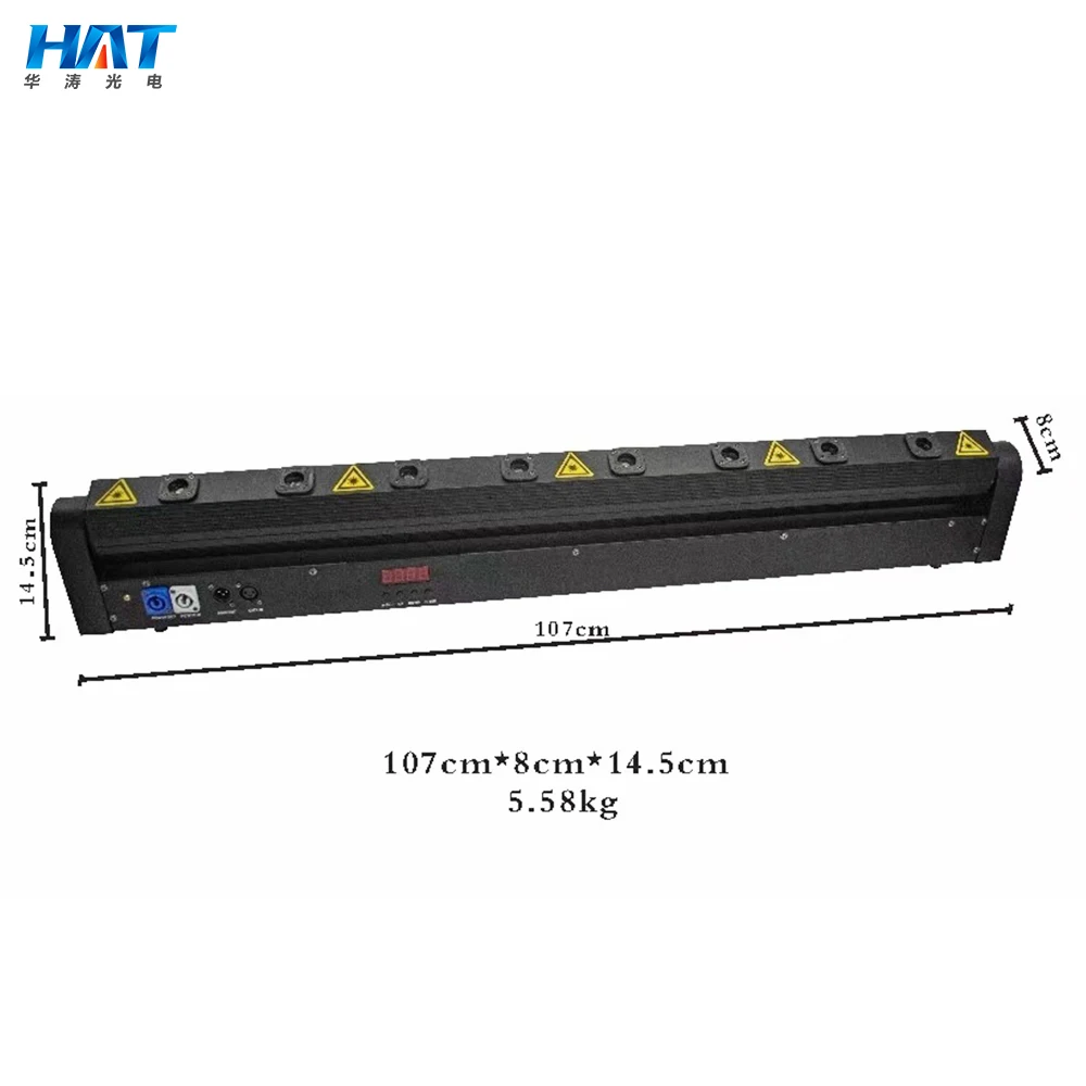 HAT 2024 Hot Selling 8 Eyes Laser - Single RED Color 550mw*8pcs