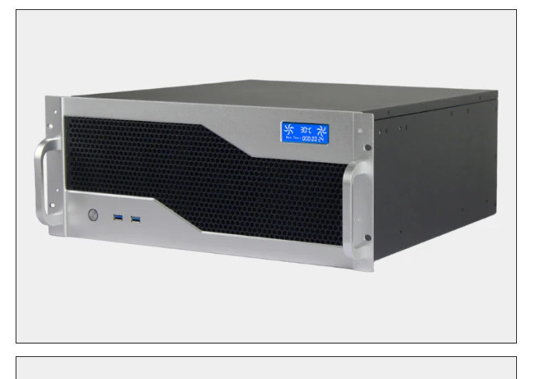 Aluminum Panel 4u Server Rack Chassis Industrial 450mm Short Depth Atx ...