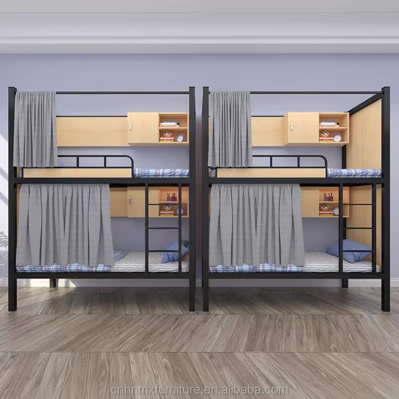 Boarding School Bunk Beds with Study Table Drawers Kids with Storage l ...