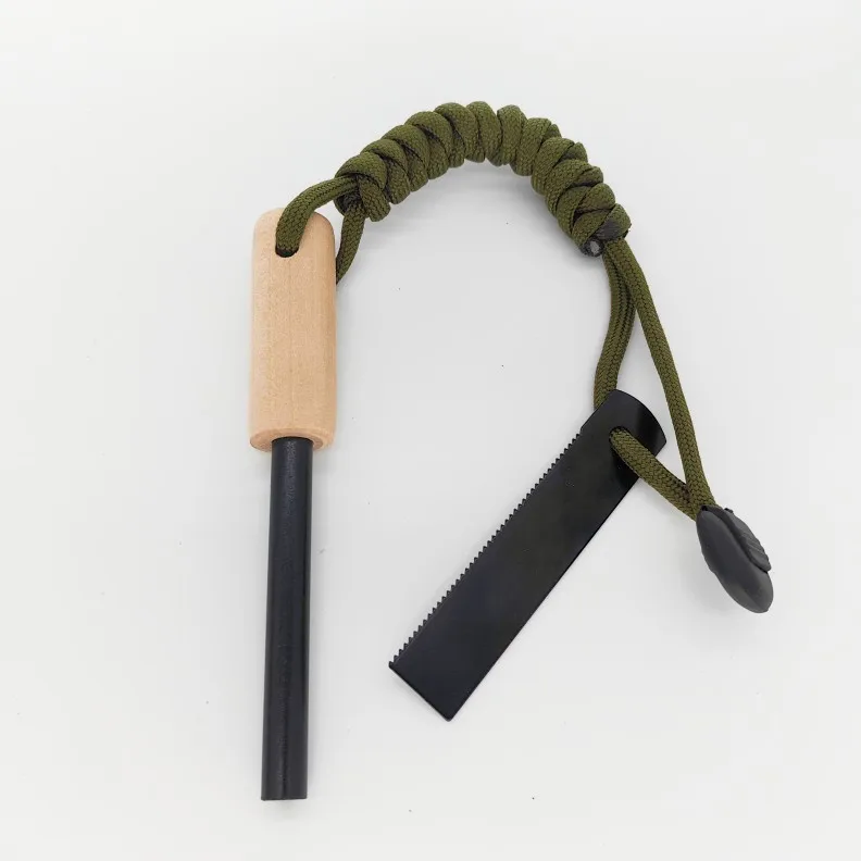 Survival Flint Firestarting Fatwood Storage Box Kit Emergency Camping ...