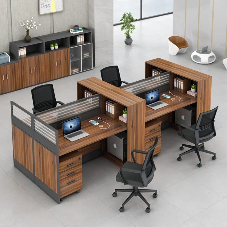 Wholesale 2 Person Office Workstation Desk Office Cubical Furniture ...