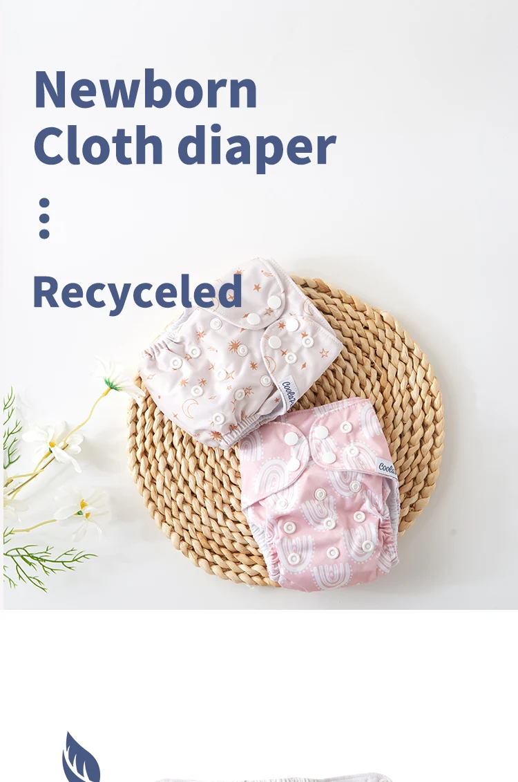 Coola Peach 2pcs/set Washable Baby Pocket Cloth Diapers Sewing Insert ...