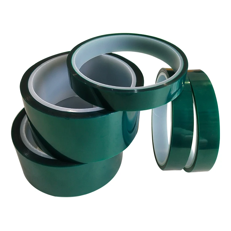 High Temperature Heat Resistant No Residue Green Pet Silicone Polyester ...