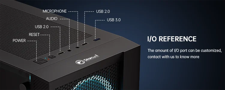 2024 New Empty Pc Case For Gaming Atx Unique Diy Tempered Glass Gaming ...
