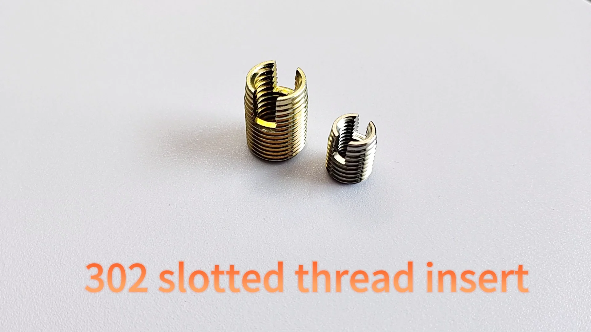 Slotted Self Tapping Threaded Inserts Brass Bushing For Car And Inserts With Thread Insert Screw ...