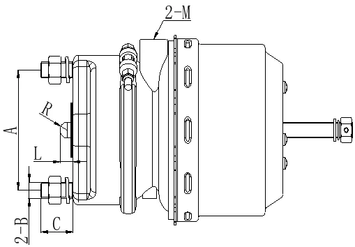 T24/24DP Disc Air Spring Brake Piston for Wabco 9254611540
