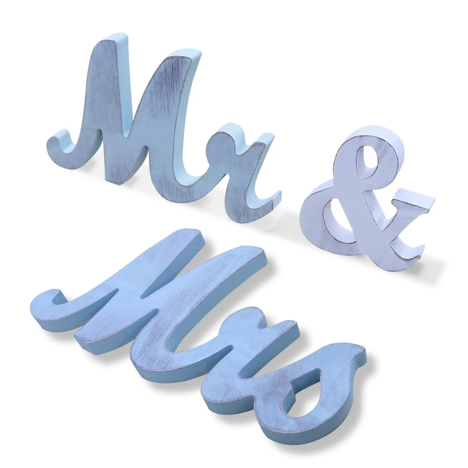 Customized Mr.mrs. Wedding Wooden Letters Large Alphabets Diy Capital ...