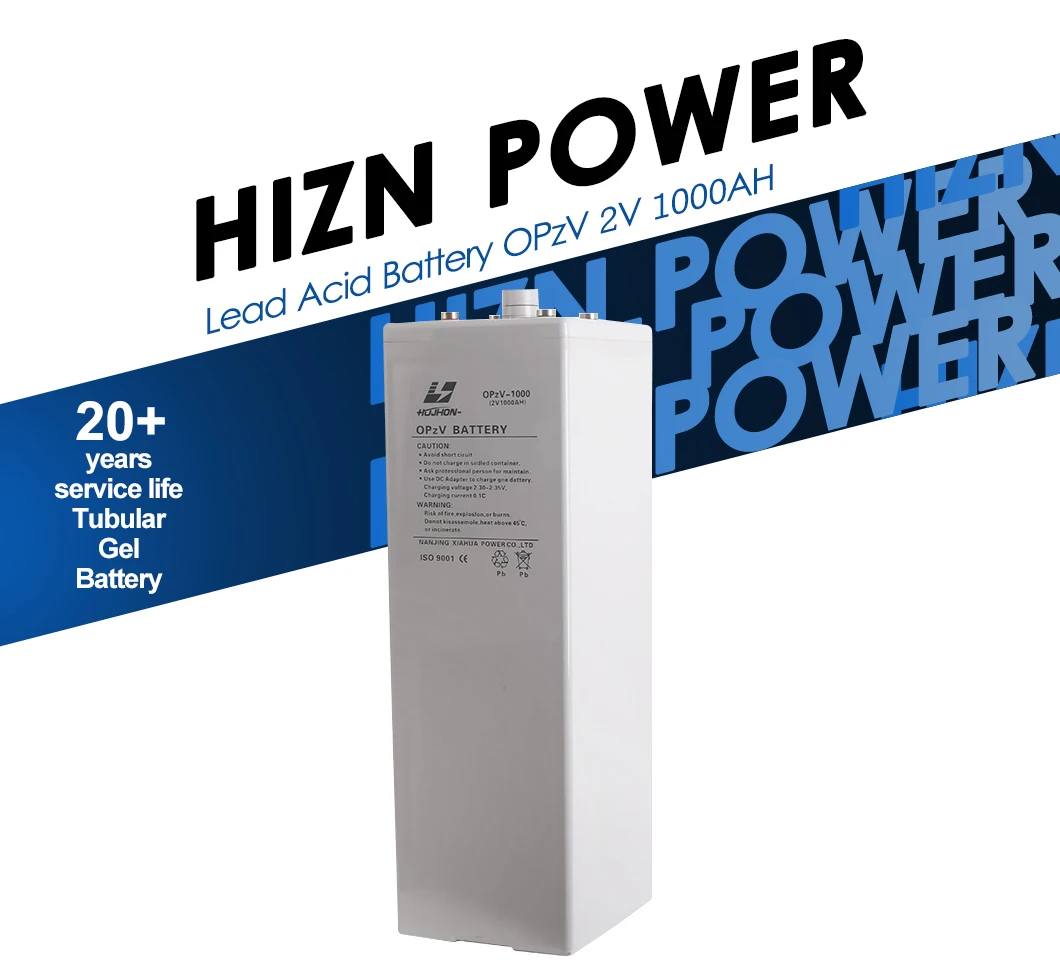 20 Years Lifespan Opzv 2v 1000ah Sealed Battery High Capacity Deep ...