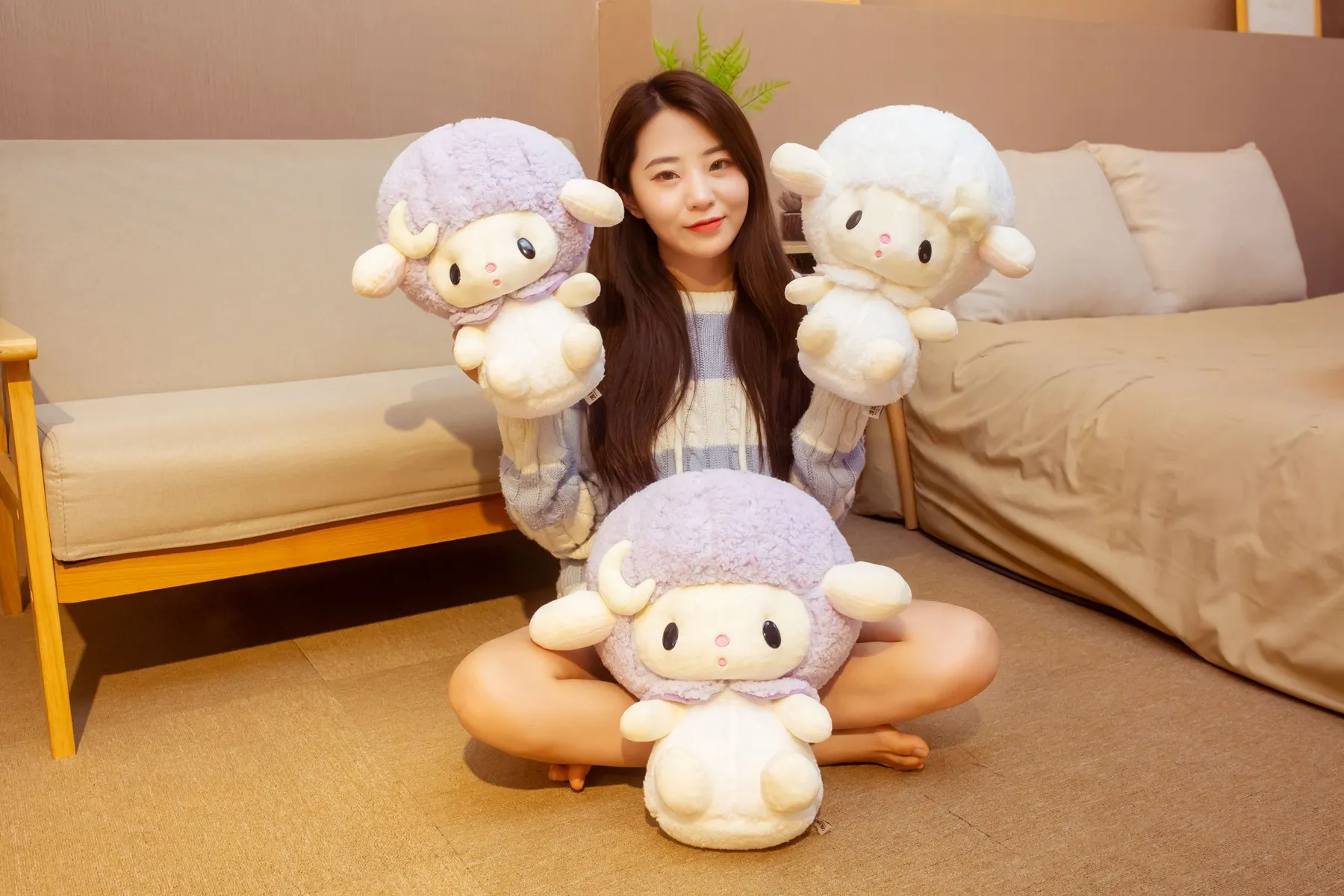 Cute Dream Twin Star Stuffed Sheep Plush Toy Kids Doll Pillow Children Gifts Plush Lamb Plush ...