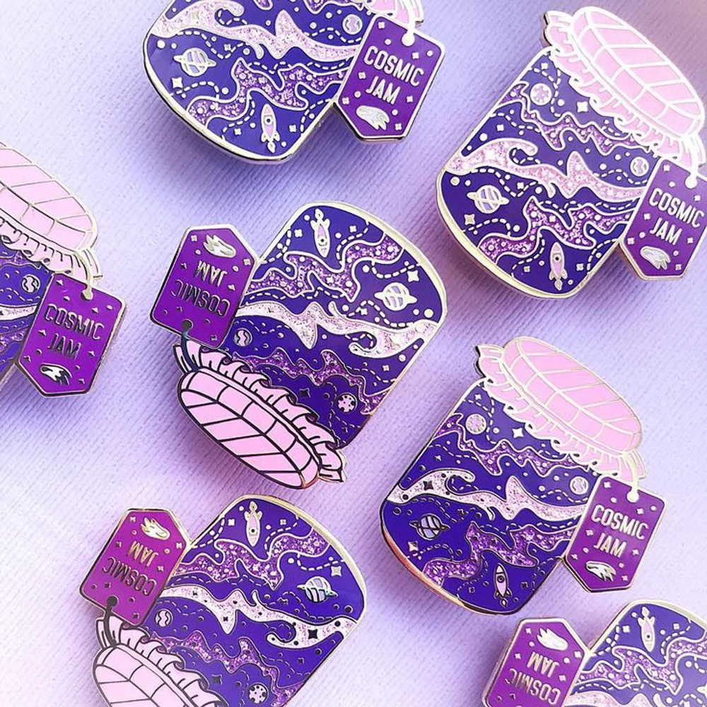 Design Your Own Pins Metal Crafts Custom Purple Metal Lapel Pins Magis ...