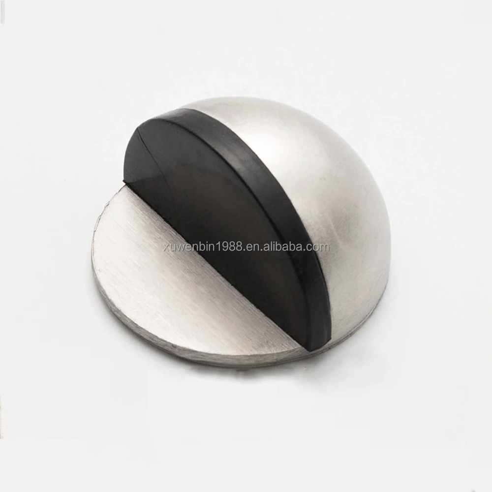 Modern Half Moon Door Stopper Stainless Steel Floor Mounted Door Stops ...