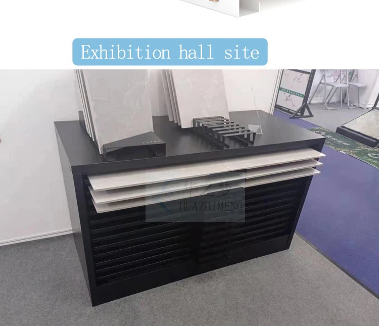 Simple Stone Quartz Sample Display Rack - Metal & Customizable