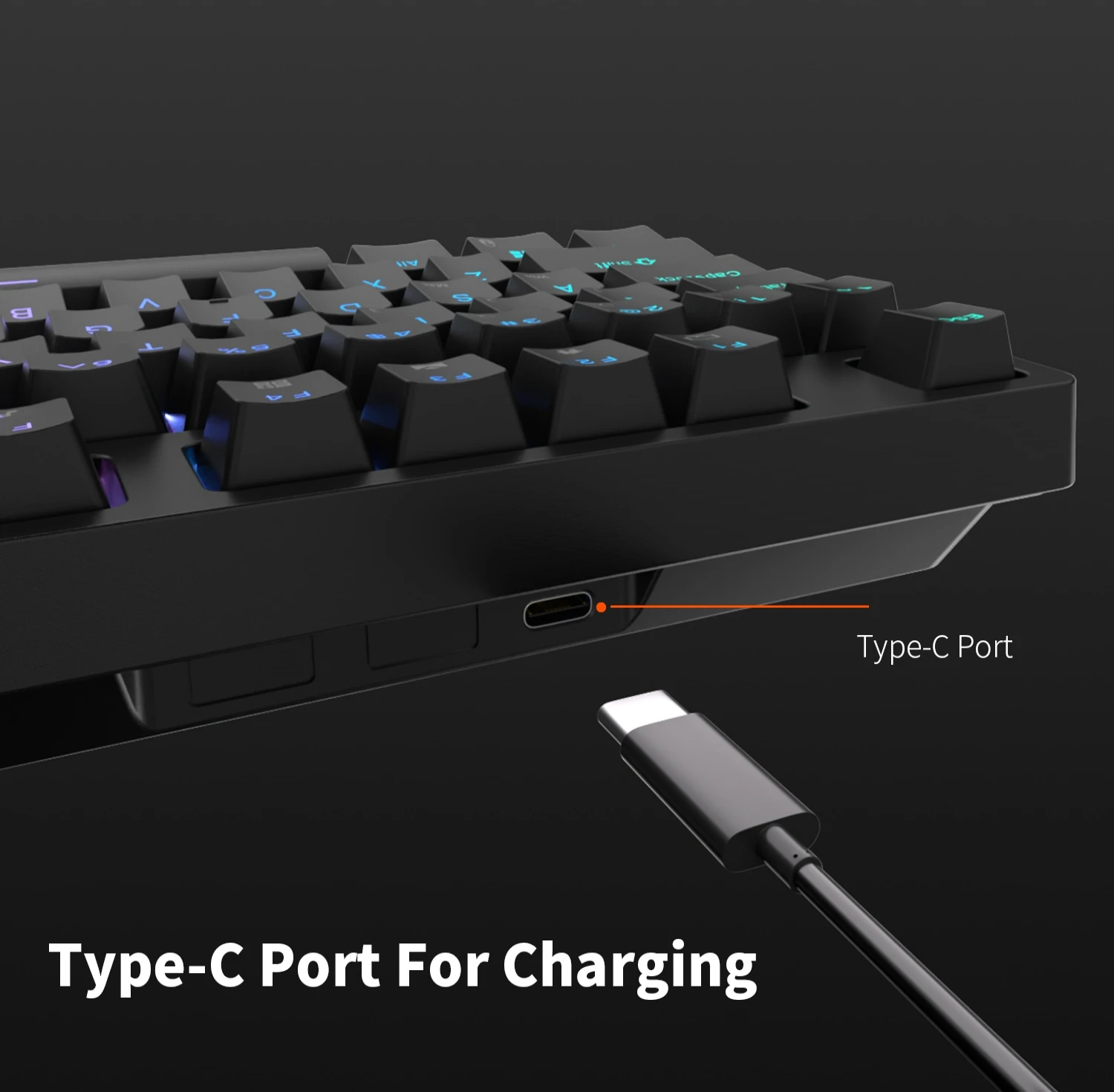 Royal Kludge Rk87 Gaming Keyboard Blue Switch Custom Keys Hot Selling ...